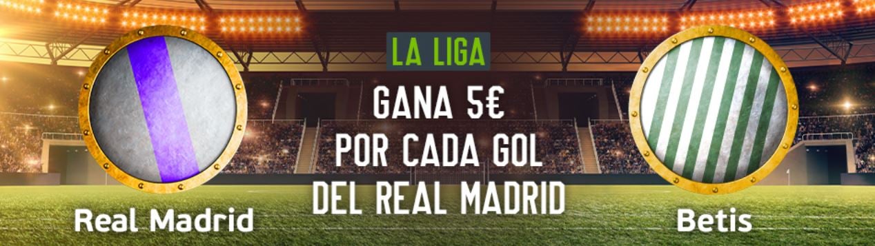 Promoción Codere: ¡Gana 5€ por cada gol del Madrid al Betis!