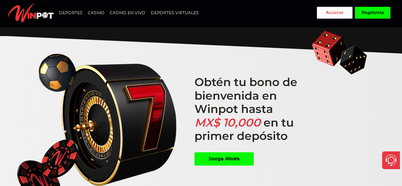 Winpot Bono SIN Deposito | ¡500 MXN GRATIS al Registrarte!